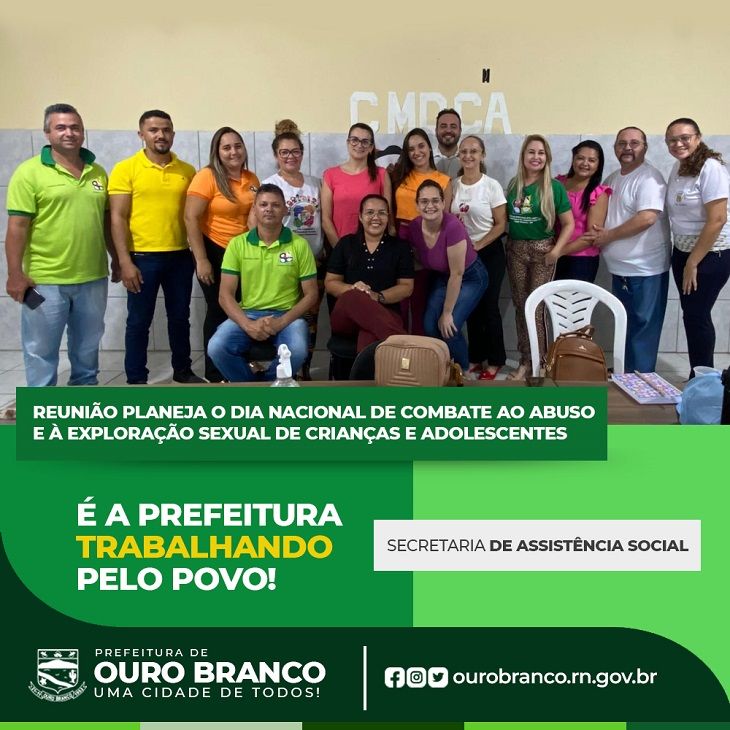 Reunião Planeja O Dia Nacional De Combate Ao Abuso E à Exploração